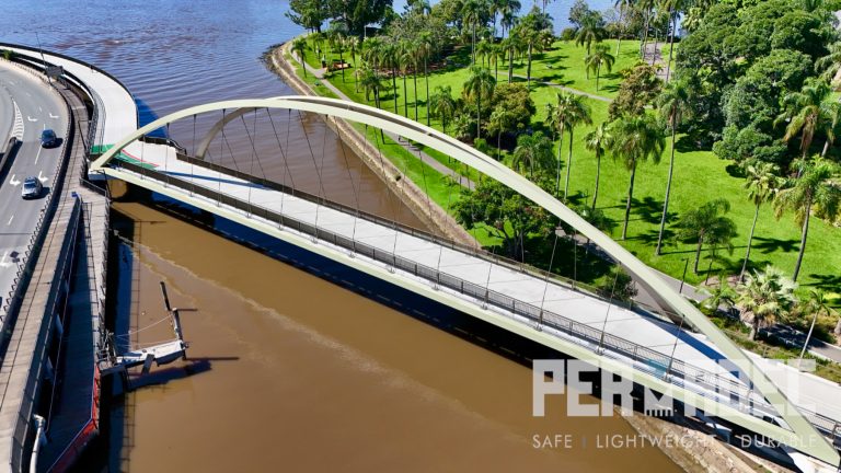 GRP Permanent Formwork for Bridges – Breakfast Creek Green Bridge